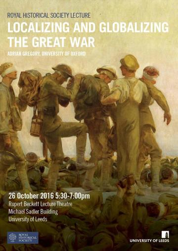 RHS lecture by Dr Adrian Gregory | Humanities Division